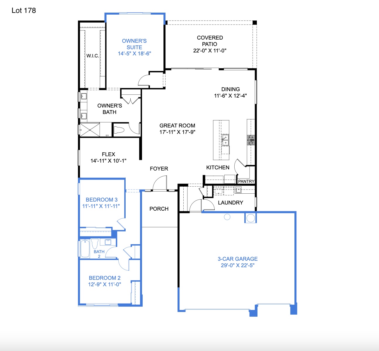 13354 S Fourr Ranch Place Lot 178 - Fairfield Homes